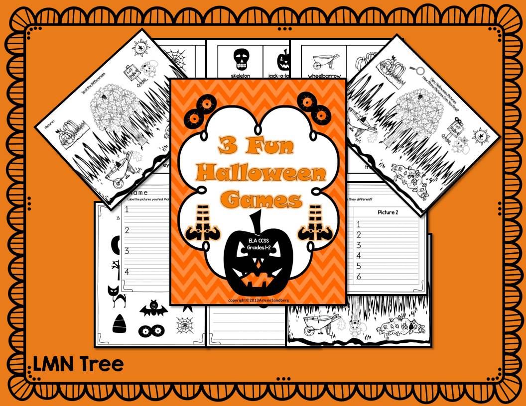 3 Halloween Learning Games - Classroom Freebies