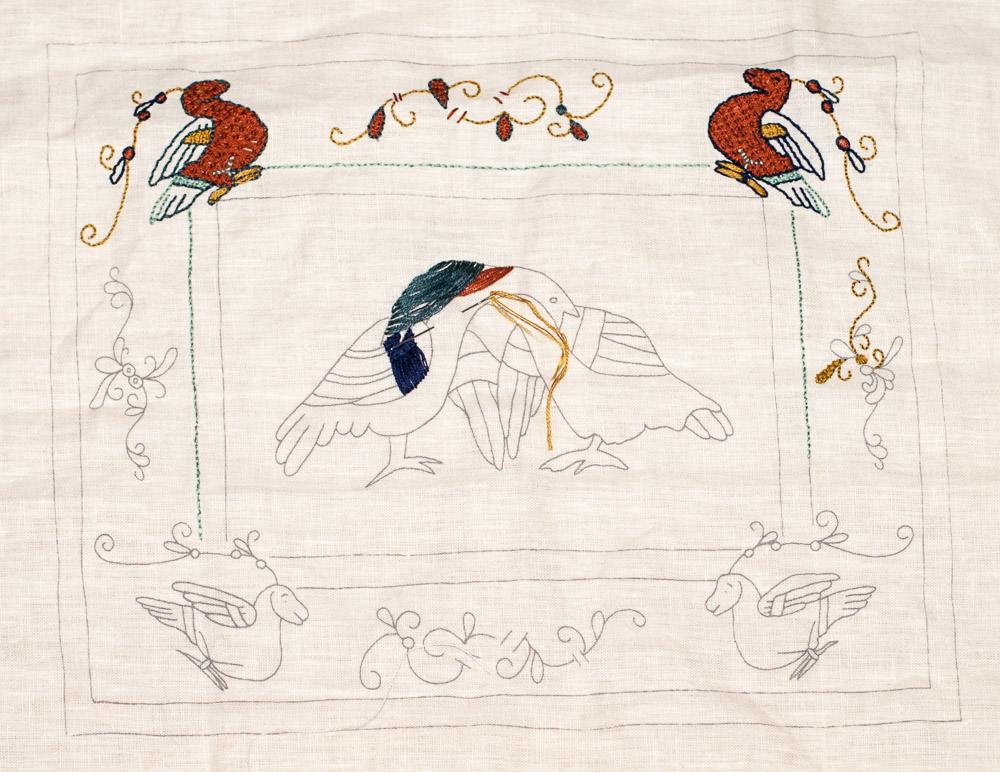 Committed Stitcher: Working On Birds