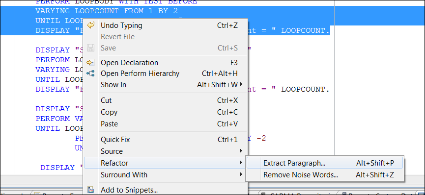 STRONGblog: Refactoring COBOL with RDz