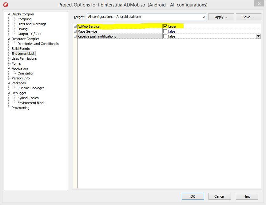How-To use AdMob Interstitial Ads with Delphi XE7-XE8 – Spinettaro's Blog