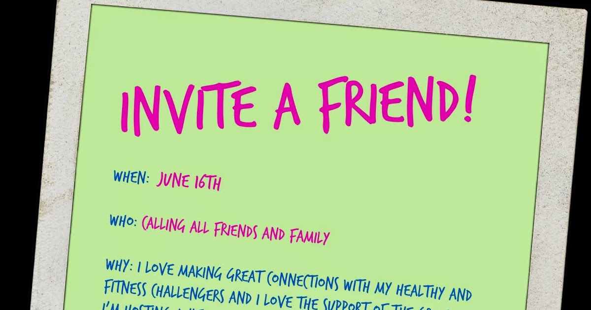 Healthy, Fit, and Focused: Invite a Friend Challenge Group!