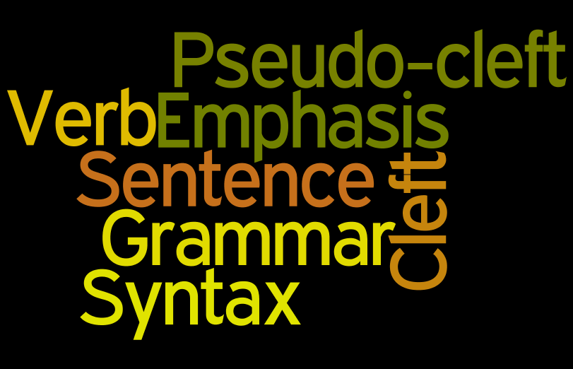 Ana Bueno's English Corner: Emphatic structures (1): Cleft and pseudo ... Ana Bueno's English Corner: Emphatic structures (1): Cleft and pseudo ...