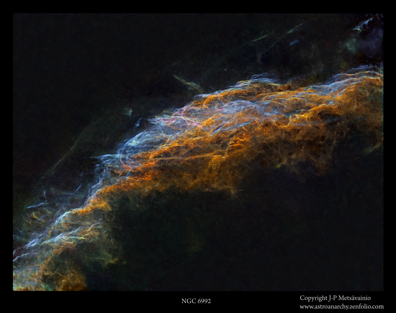 Astro Anarchy: NGC 6992, Eastern Veil, an ionized Oxygen only