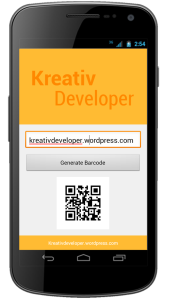 KreativDeveloper: Android Generate Barcode