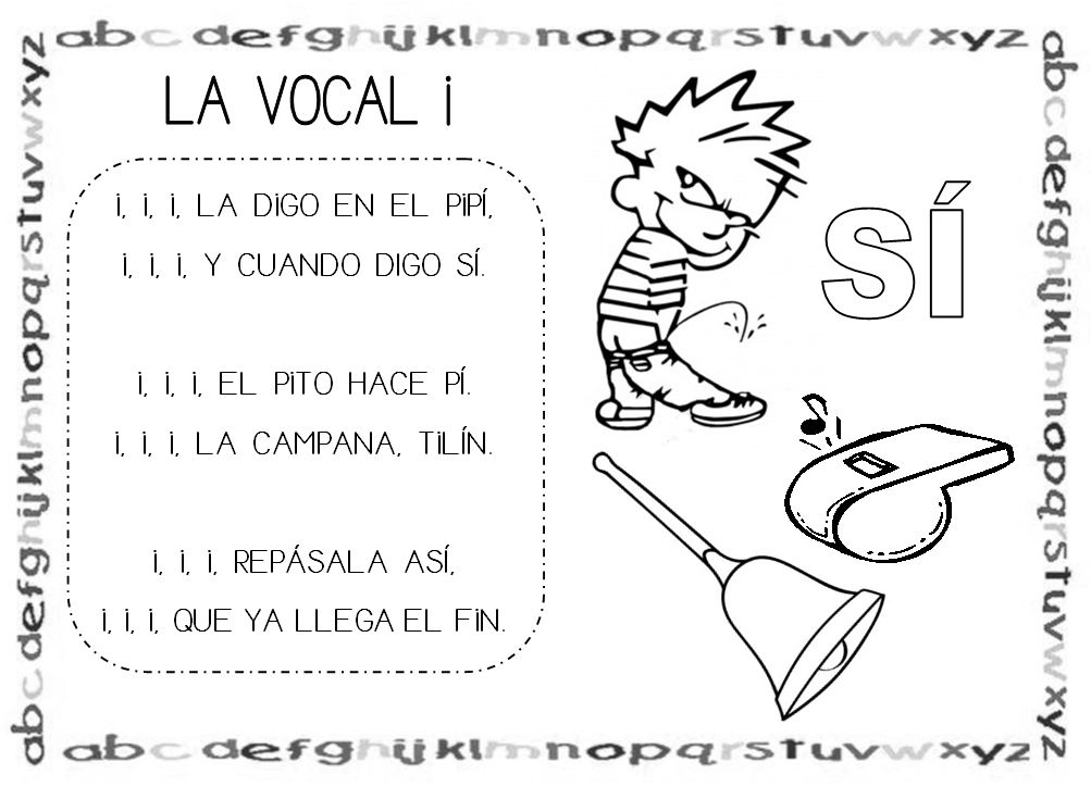 Mi grimorio escolar: CANCIÓN DE LA VOCAL I