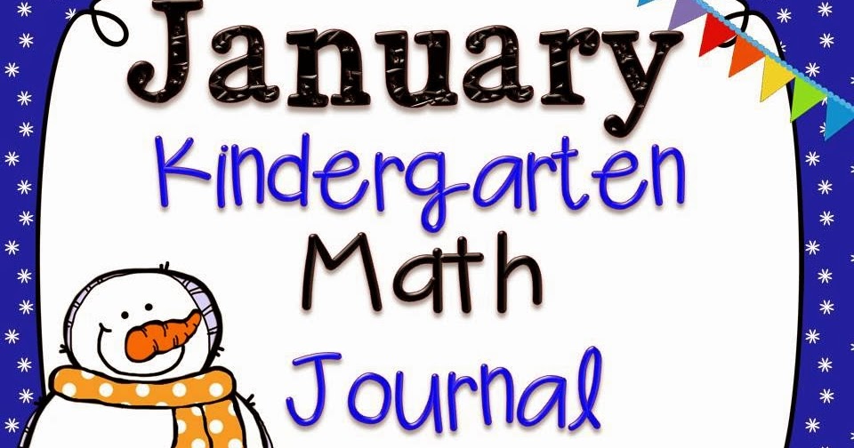 Introducing January Math Journals for Kindergarten
