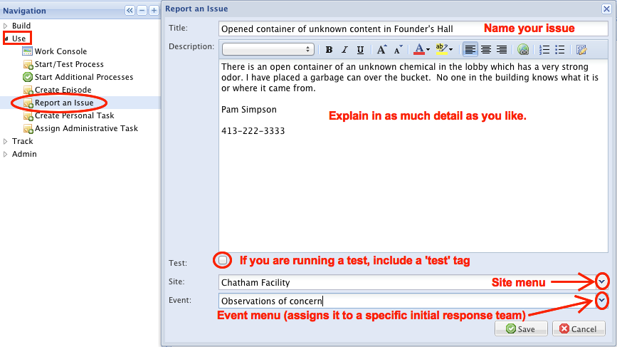 Report Issues – strake/IR
