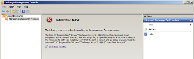Exchange 2010 - Initialization Failed (ConnectFunctions.ps1 , RemoteExchange.ps1 and ...