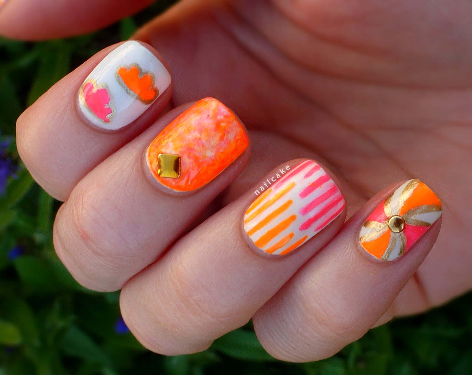 Nail Cake Neon Skittle Nail Art Feat Illamasqua Collide Gamma nail-cake-neon-skittle-nail-art-feat-illamasqua-collide-gamma