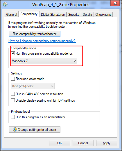 Manually enable winpcap - providerdax