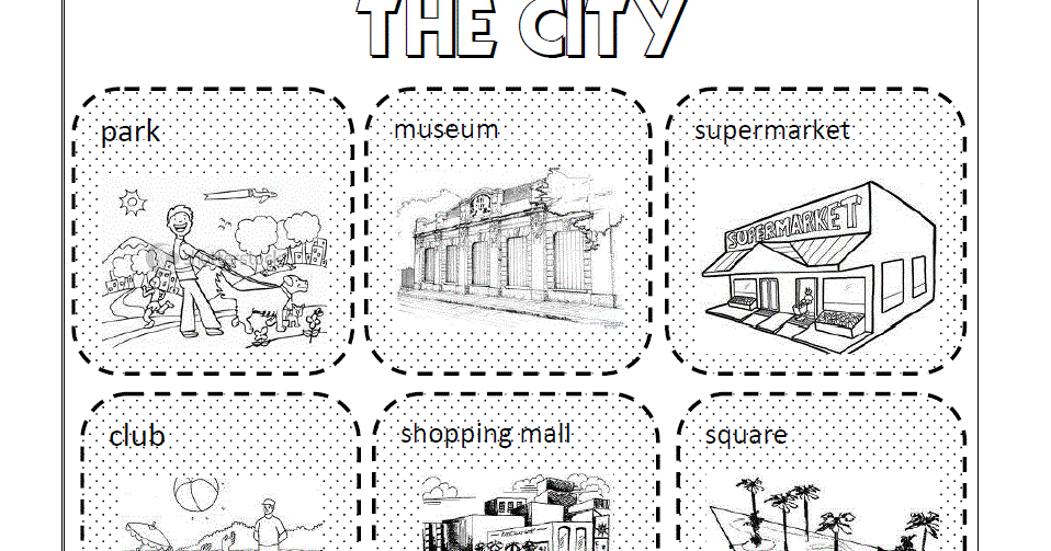 Atividades de Inglês: PLACES IN THE CITY