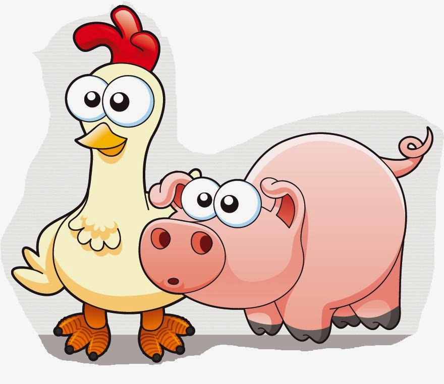 El cerdo y la gallina ~ ANIMALANDIA HUMOR