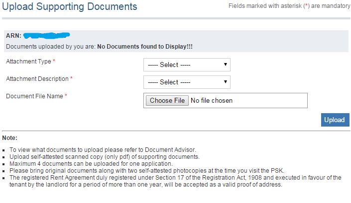 Supporting Documents Required for Passport | FREE ONLINE SEVA
