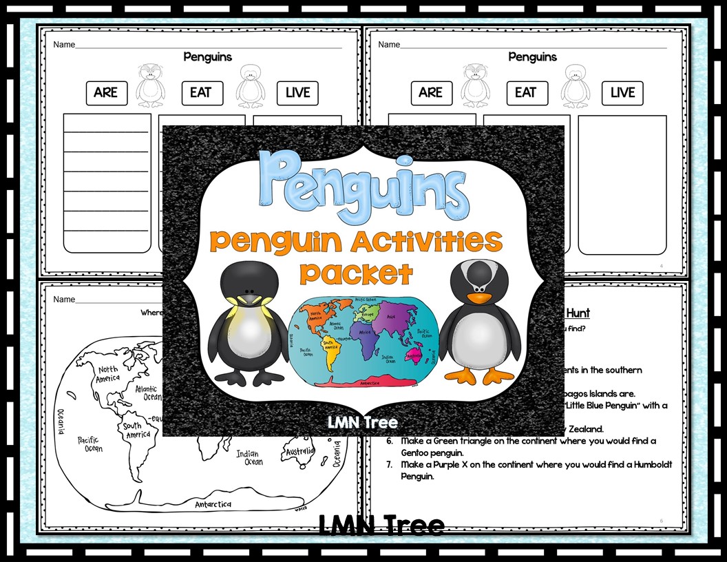Penguin Activity Packet - Classroom Freebies