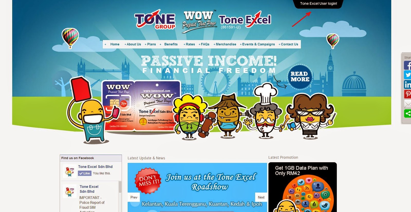 Tone Excel WOW Prepaid That Pays: Tone Excel Member Login