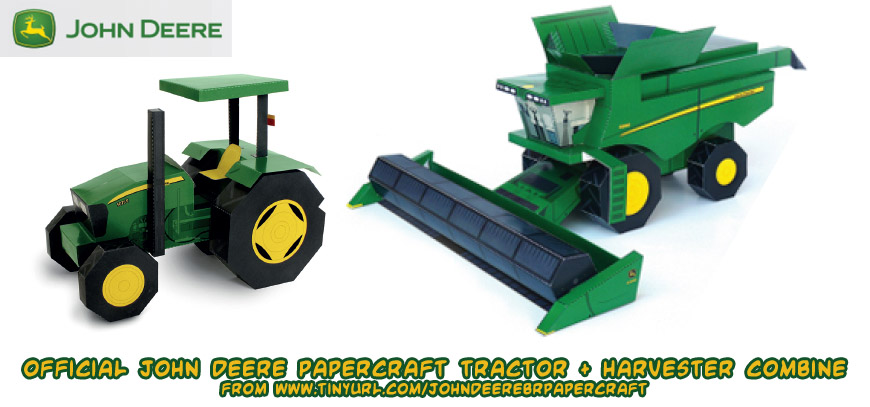 Ninjatoes' papercraft weblog: Official John Deere papercraft tractor ...