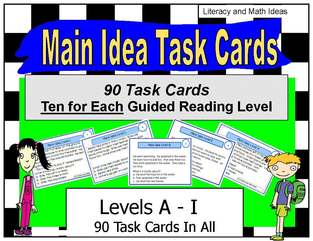 Simply Centers: Task Cards That Are Organized By Guided Reading Levels