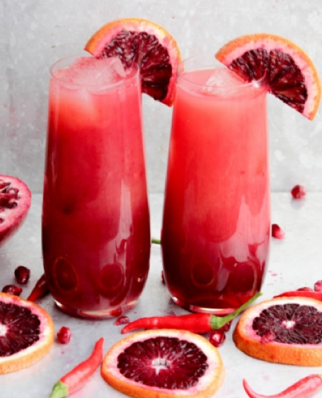 Delicious Drink Recipes: Pomegranate Blood Orange Tequila Sunrise Recipe Delicious Drink Recipes: Pomegranate Blood Orange Tequila Sunrise Recipe