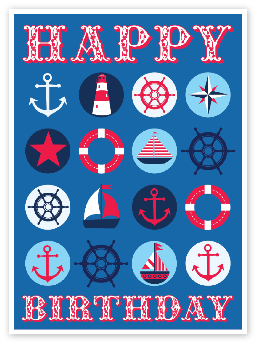 Emily Kiddy Nautical Themed Kids Birthday Card emily-kiddy-nautical-themed-kids-birthday-card