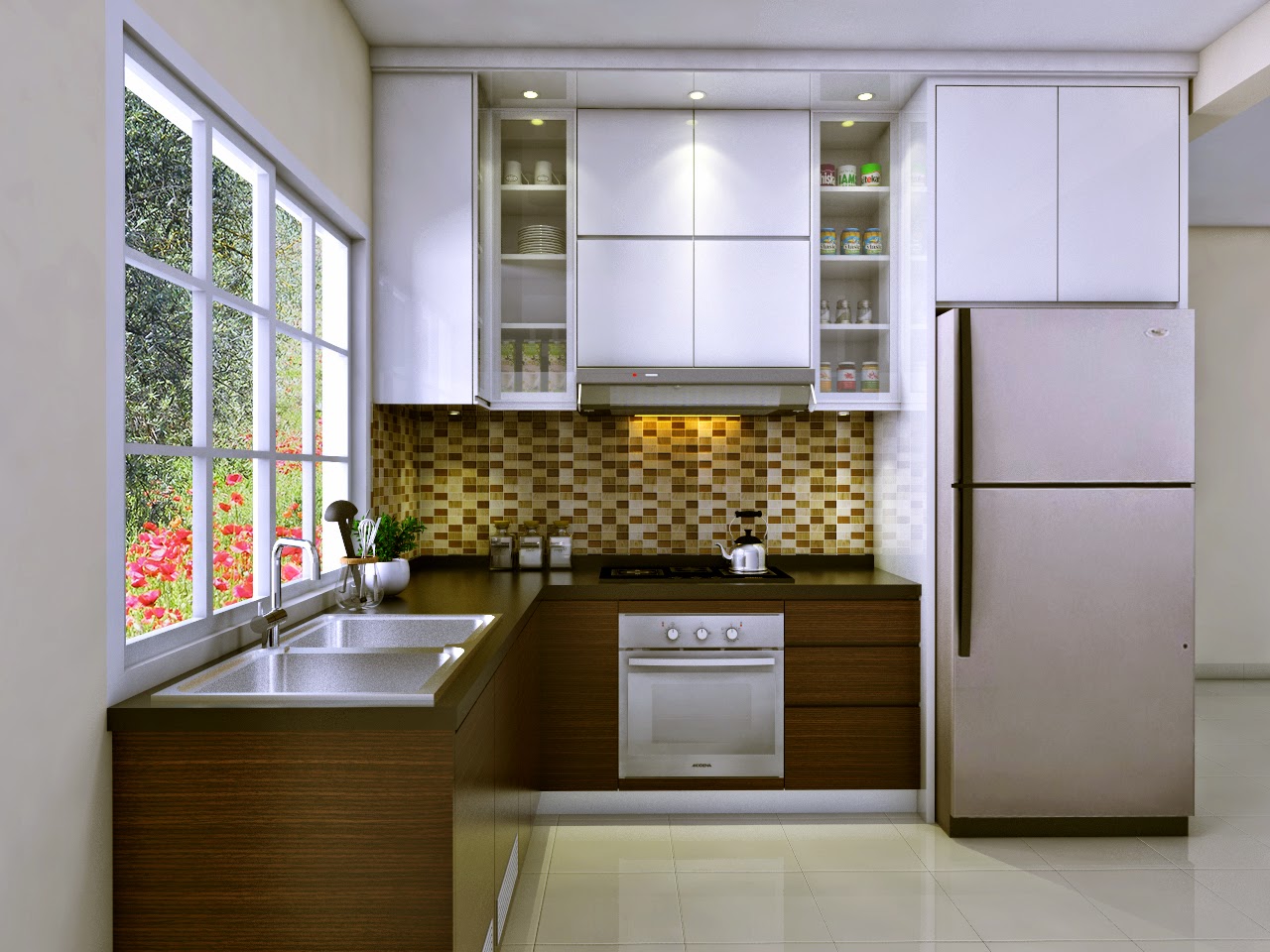 Desain Kitchen Set di Sentul