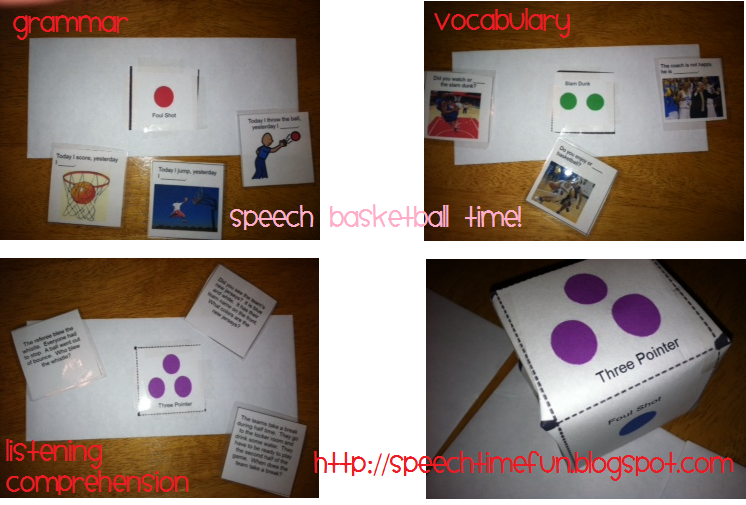 Speech Basketball Time - Speech Time Fun: Speech and Language Activities