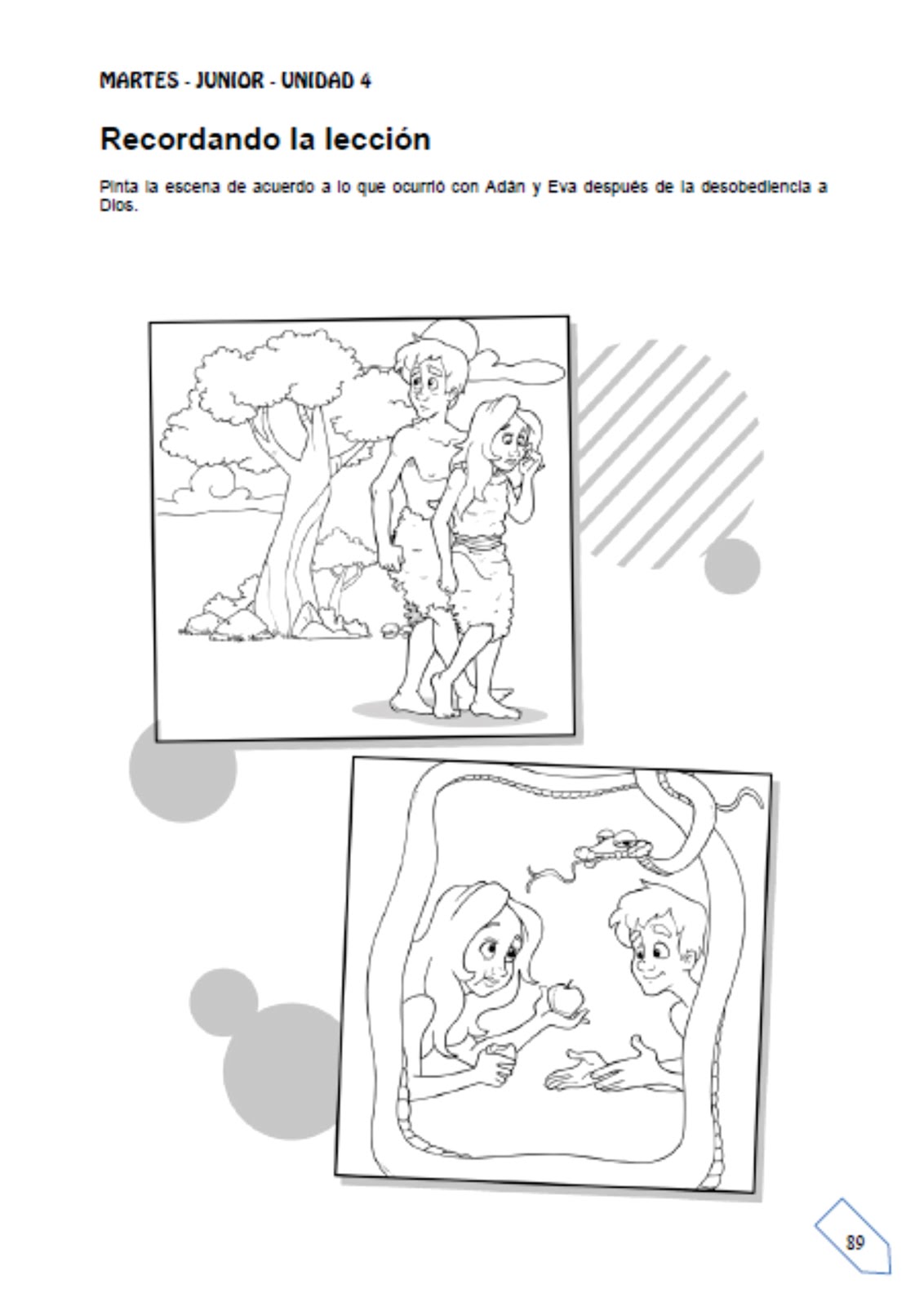 Unidad 4: La desobediencia de Adán y Eva ~ Escuelita Biblica Infantil Unidad 4: La desobediencia de Adán y Eva ~ Escuelita Biblica Infantil