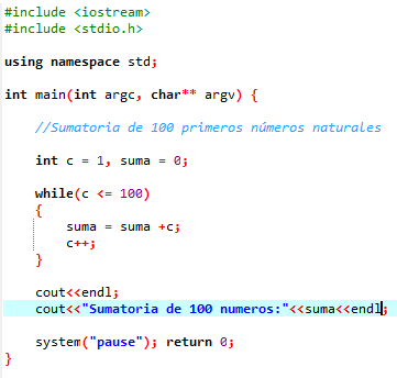 Ejemplos con el ciclo while