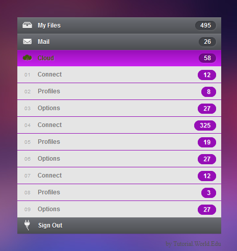 Create Vertical Accordion Menu Tabbed Using CSS And jQuery - Online Website Design ...