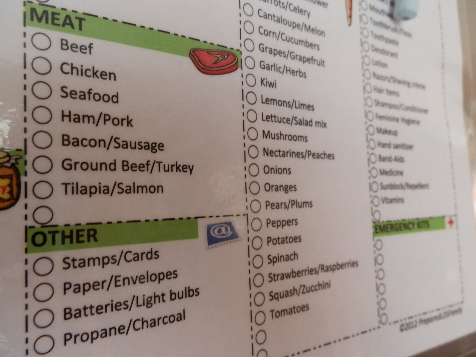Prepared LDS Family: My Fridge List Prepared LDS Family: My Fridge List