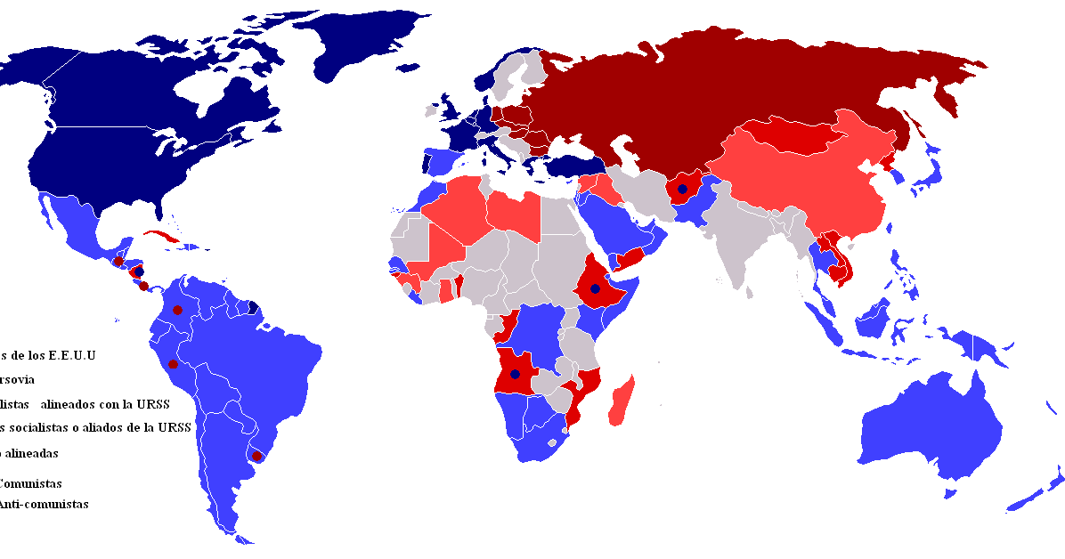 Mapa Mundi Guerra Fria - ZULEDU