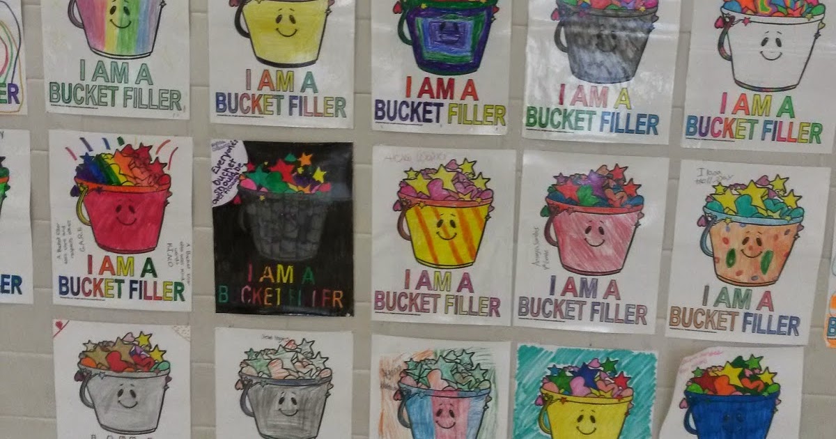 "I am a bucket filler" coloring contest