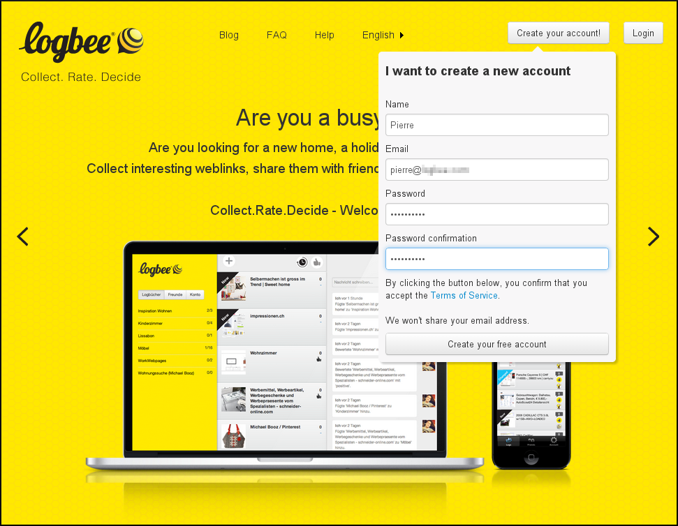 Logbee - Collect.Rate.Decide: My new Subie
