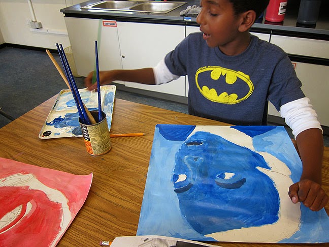 Mr. Bob's Middle & High School Art Room: Monochromatic Self Portraits ...