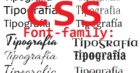 Font-Family en CSS y CSS3