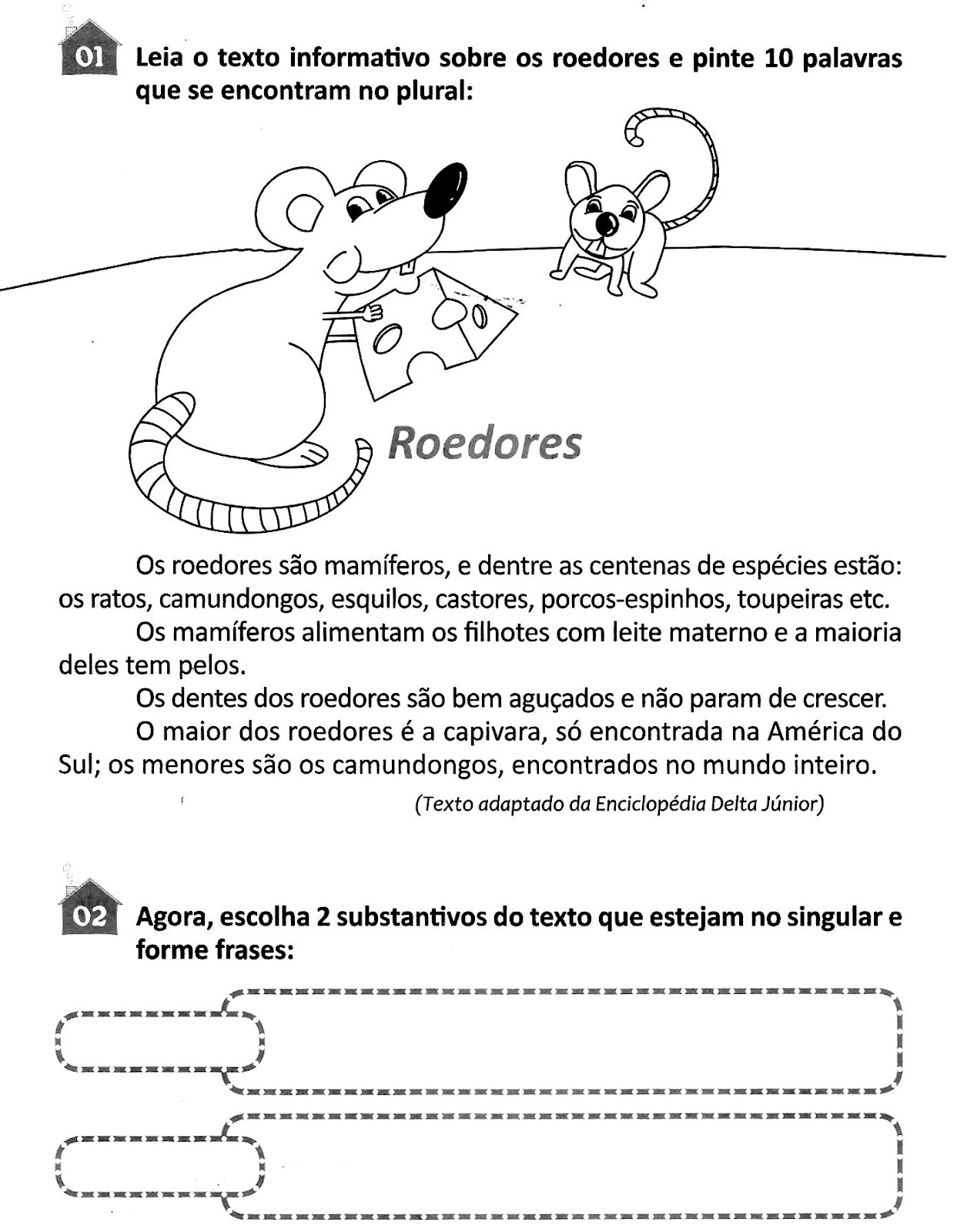 Atividade Singular E Plural 1 Ano - LIBRAIN Atividade Singular E Plural 1 Ano - LIBRAIN