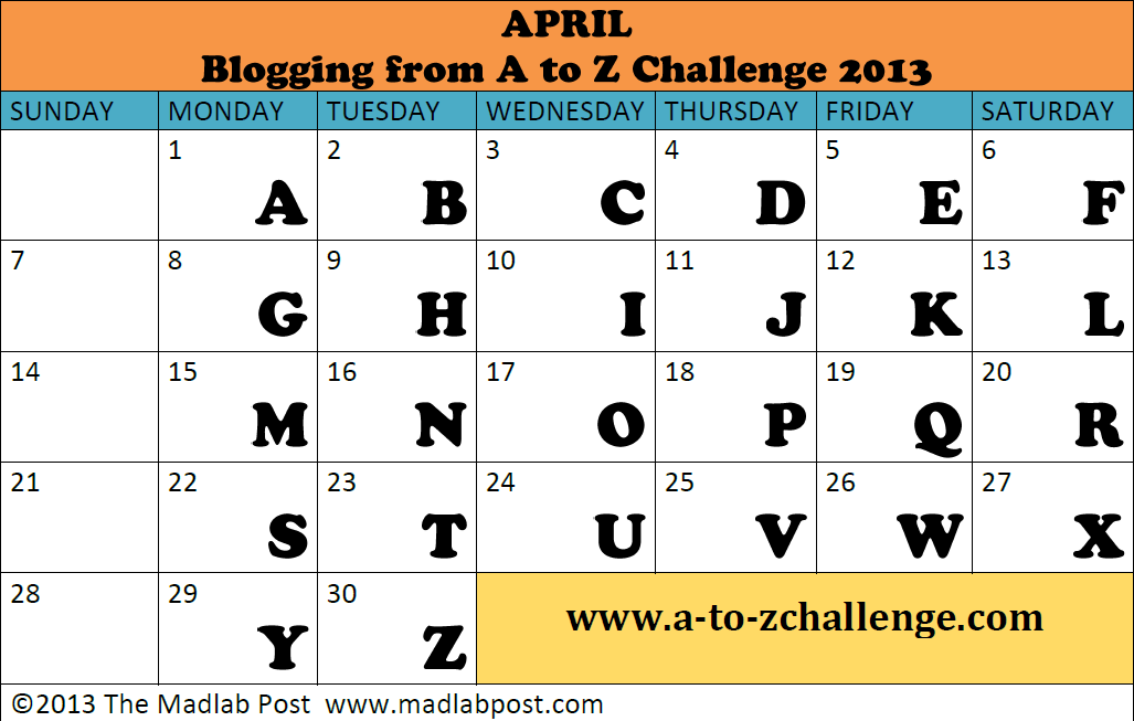April Blogging from A to Z Challenge: A to Z Challenge Hacks – All Text ...
