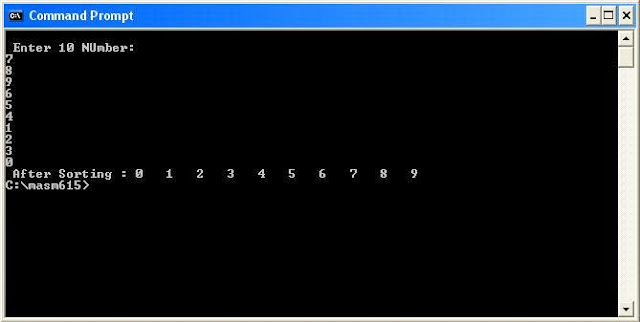 Bubble Sort in Assembly Language - Programming SeekerzZ
