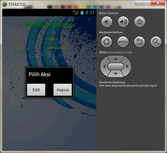Android Database SQLite Tutorial (IV) : Membuat Fungsi Edit Data ... Android Database SQLite Tutorial (IV) : Membuat Fungsi Edit Data ...