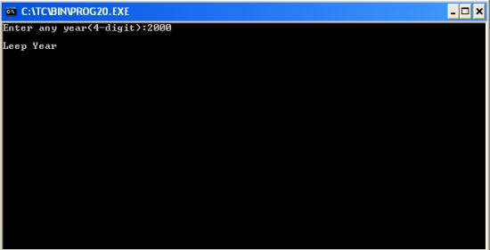 C program to find out whether a given year is a leap year or not - The Crazy Programmer