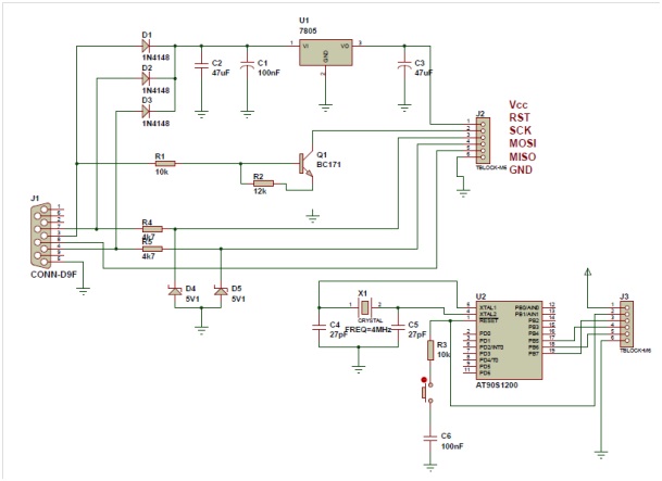 electronica, microcontrollere PIC, ARDUINO si NETDUINO: Programator serial uC AVR ( gama 20 pini )