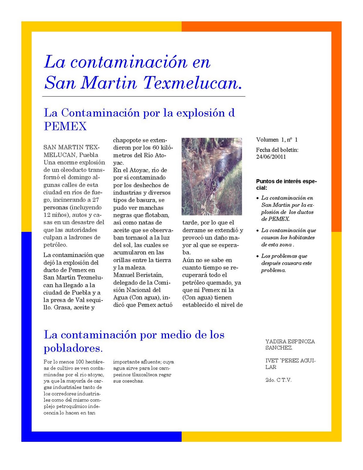 EL MUndOO De La CrEAcIoN: BOLETIN DE LA CONTAMINACION EN SAN MARTIN EL MUndOO De La CrEAcIoN: BOLETIN DE LA CONTAMINACION EN SAN MARTIN