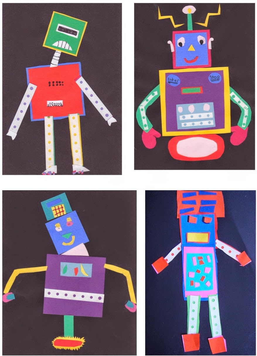 The Rolling Artroom: Shape Robots (1st-3rd Grade)