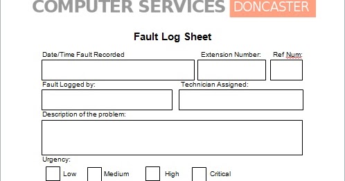 IT Support: Fault logs M1