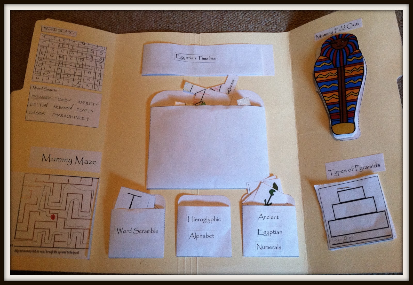 Heritage Homeschool: Egypt Unit Study and Lapbook Day 2