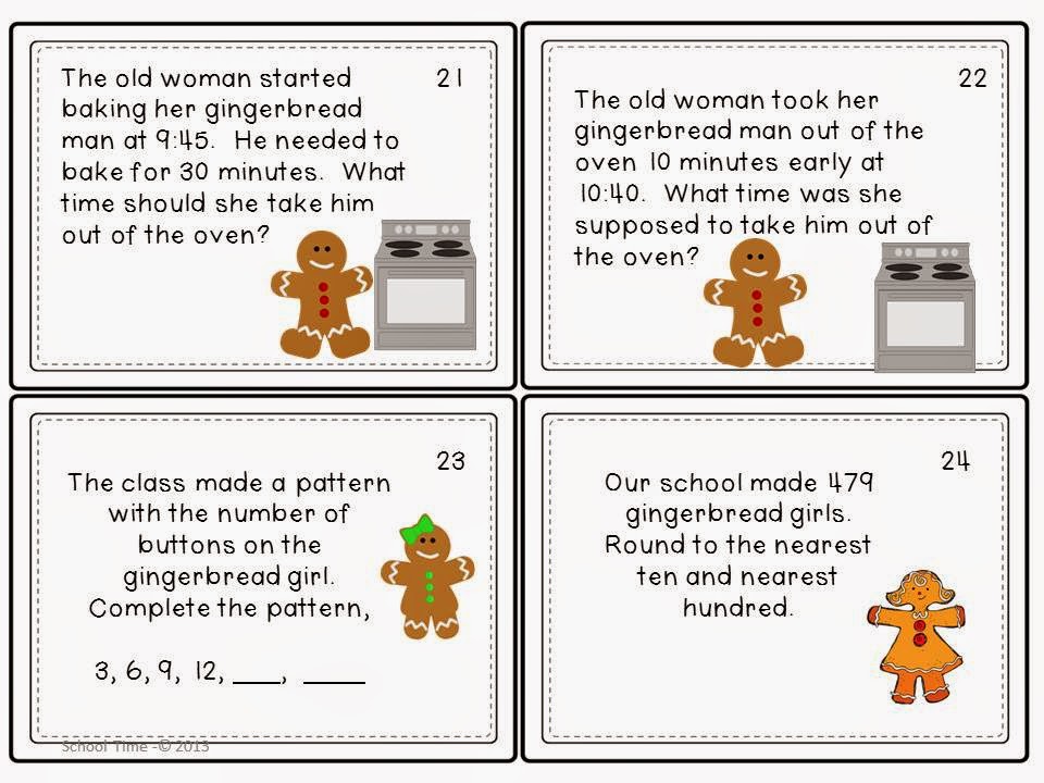 The Best of Teacher Entrepreneurs: Math - Gingerbread Task Cards