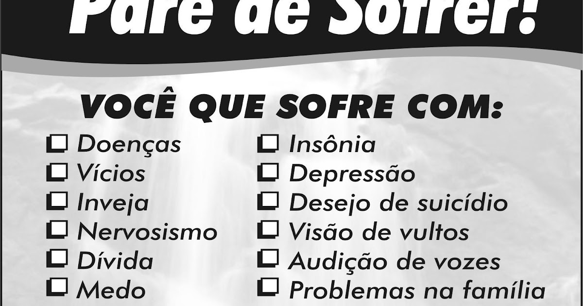 TRABALHO UNIVERSAL: FOLHETO PARE DE SOFRER!