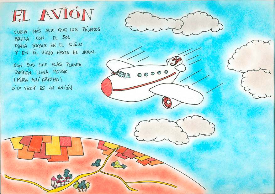 Álbum de poesía para la escuela: El avión