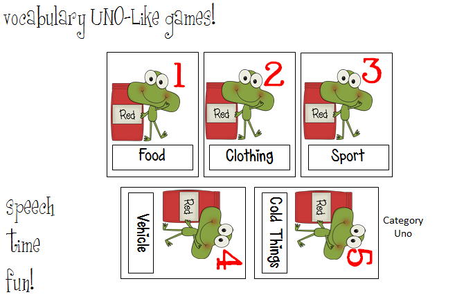 Vocabulary & Grammar Uno-Like Card Games!!! - Speech Time Fun: Speech ...