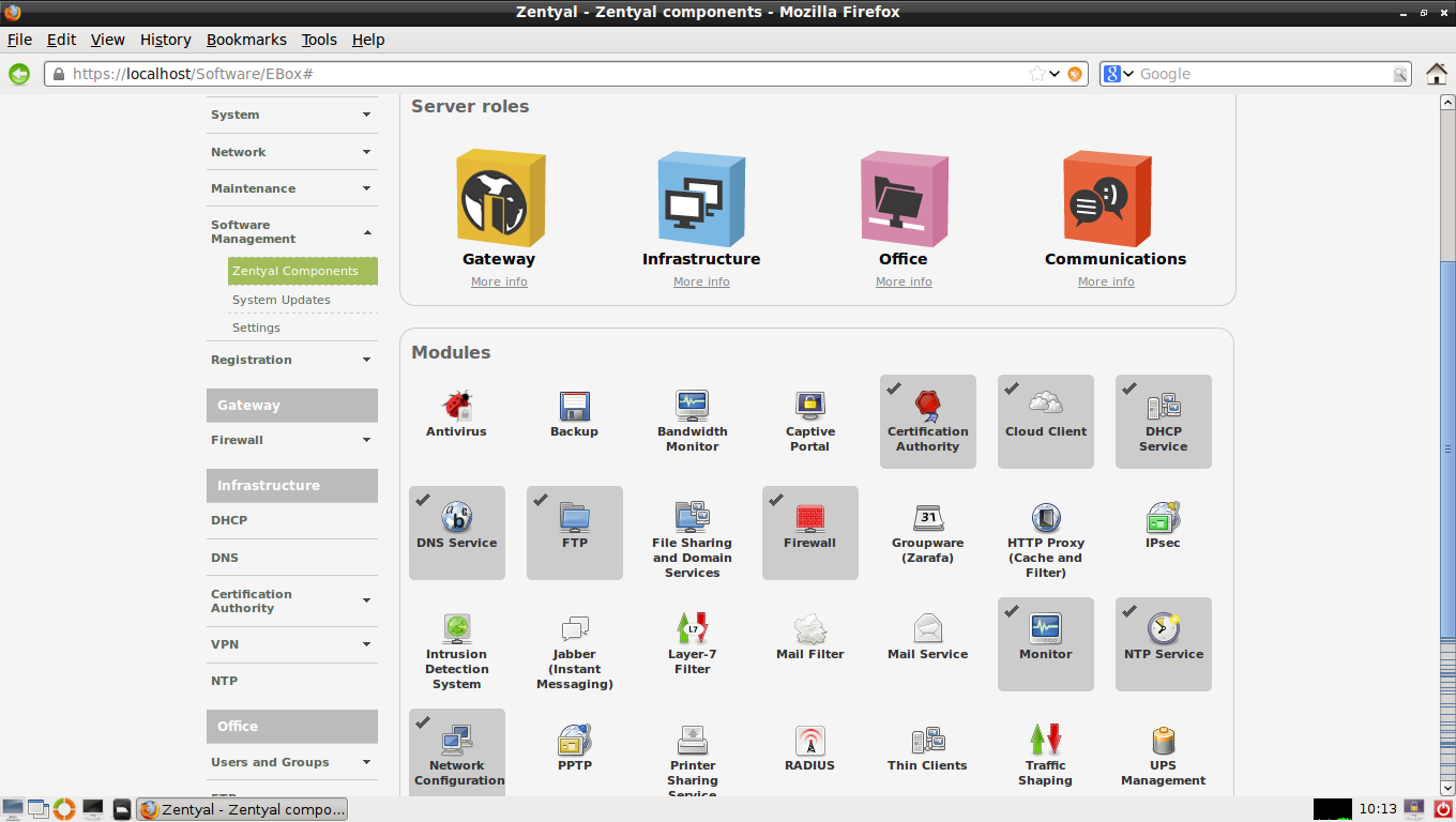 Tech blog - Delphi, Lazarus, Firebird, Windows, Linux, Android...: Zentyal - DHCP, Dynamic DNS, NTP
