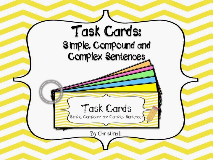 The Best of Teacher Entrepreneurs: Language Arts Lesson - "Task Cards ...